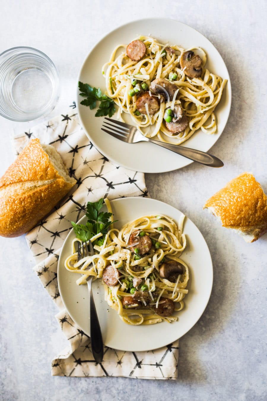 Apple Chicken Sausage Pasta - All the King's Morsels