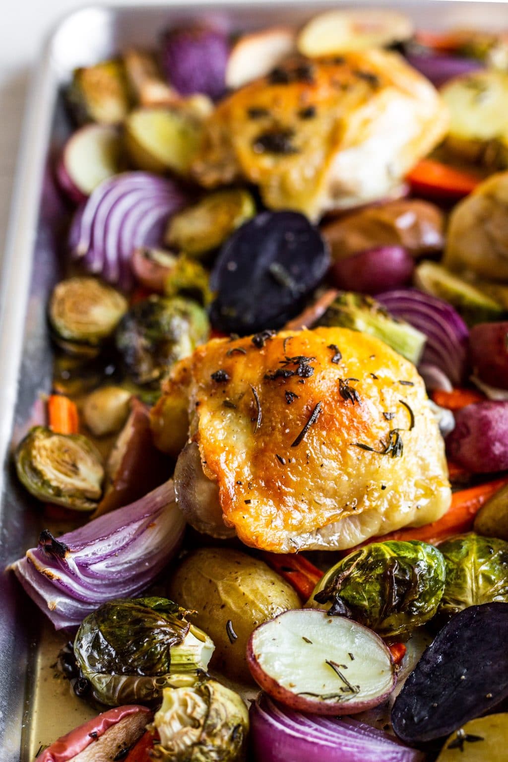 Roasted Chicken and Vegetables Sheet Pan Dinner - All the King's Morsels